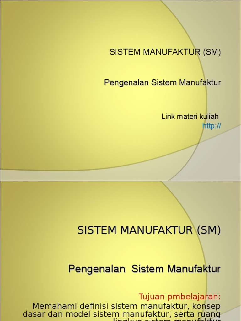 An Introduction to Manufacturing Systems: Defining Manufacturing Systems, Basic Concepts and ...