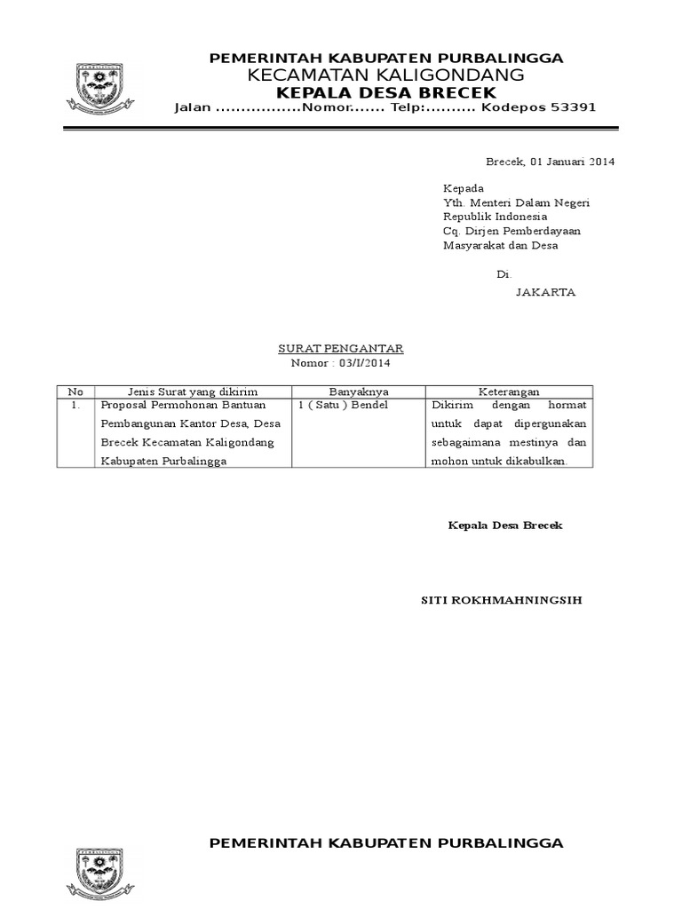 Proposal Pembagunan Balai Desa | PDF
