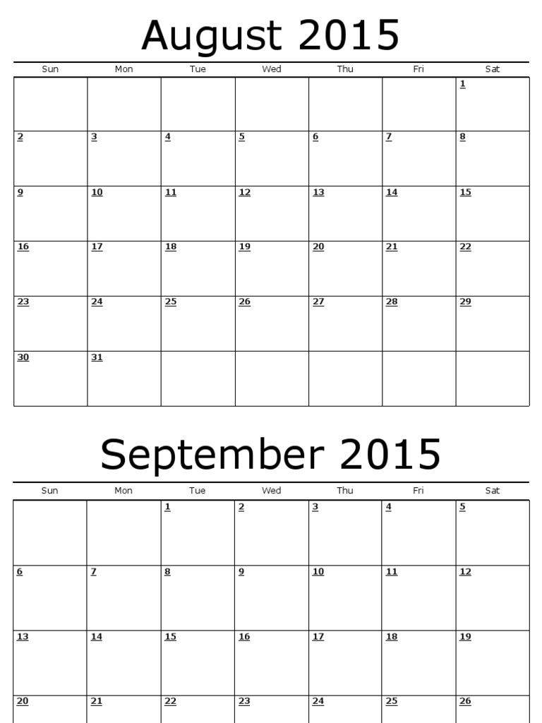 Calendar Aug Dec | PDF