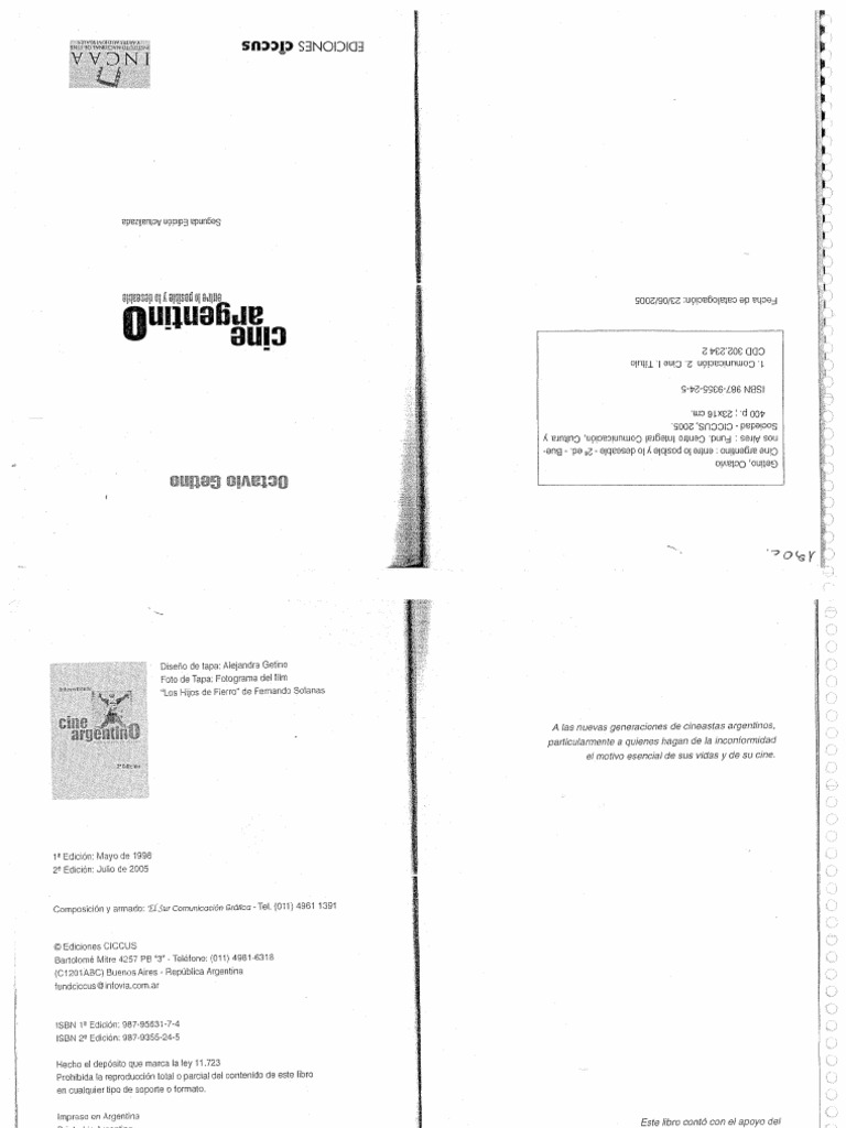 Cine Argentino - Octavio Getino | PDF