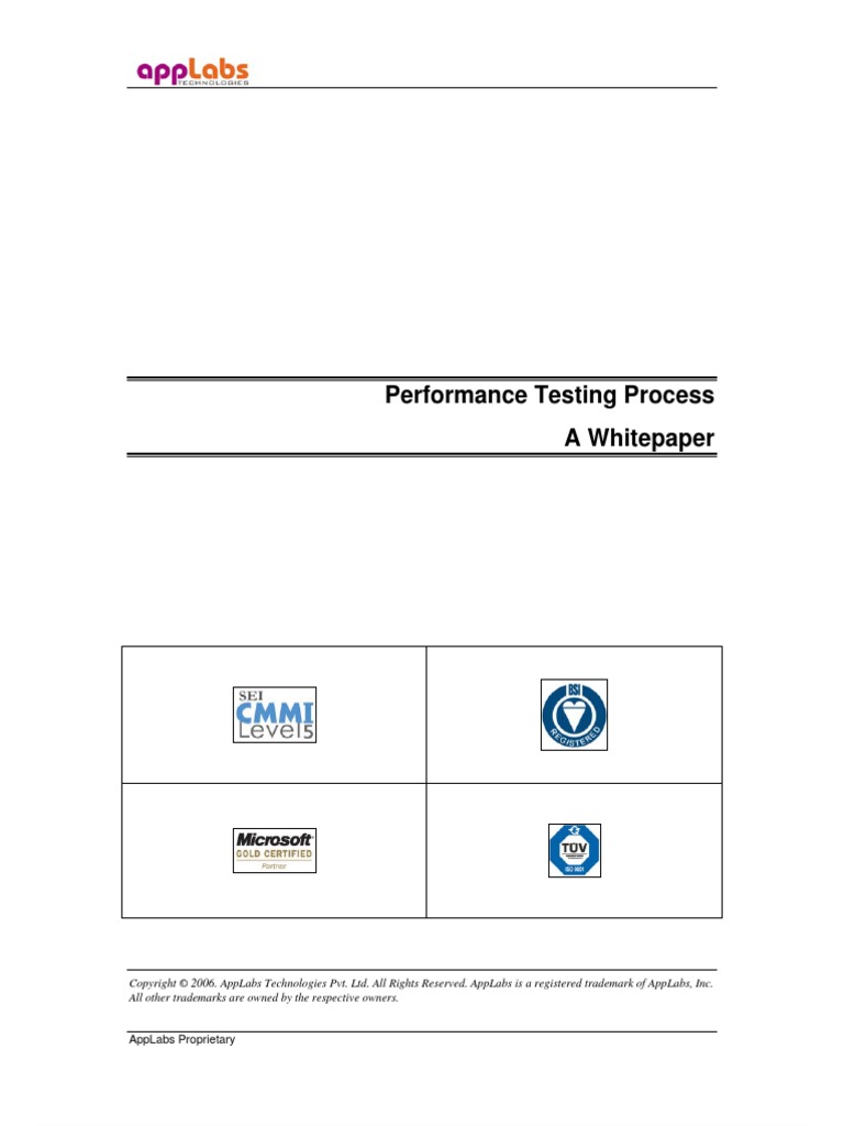 Performance Testing Process | PDF