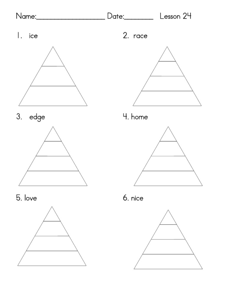 Lesson 24 Spelling Triangles | PDF