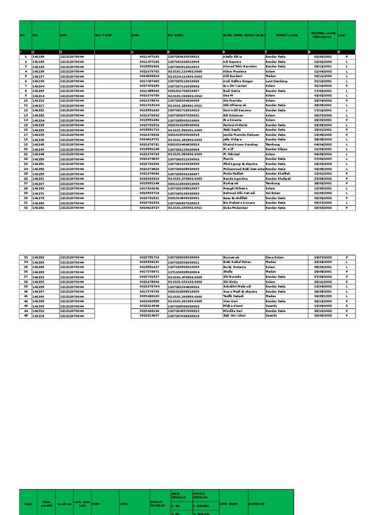 DATA EMIS Contoh | PDF