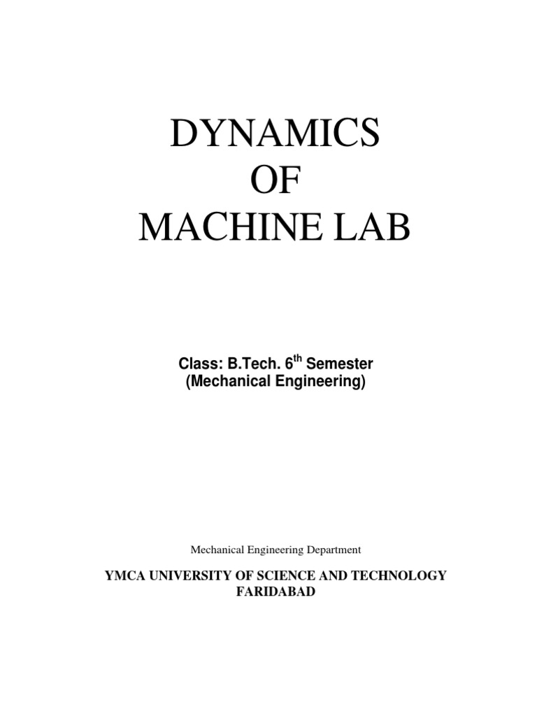 Dom Lab Manual | PDF | Rotation Around A Fixed Axis | Torque