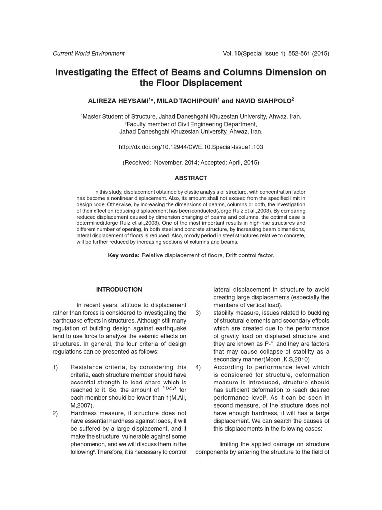 CWE Vol10 SPL (1) P 852-861 | PDF | Column | Beam (Structure)