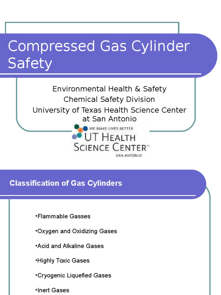 Compressed Gas Cylinder Safety Guide | PDF | Phases Of Matter ...