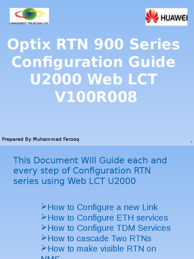 RTN Commissioning | Download Free PDF | Ethernet | Media Technology