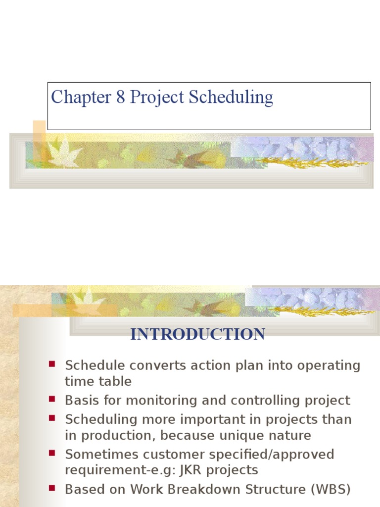 Project Scheduling | PDF | Product Development | Applied Mathematics