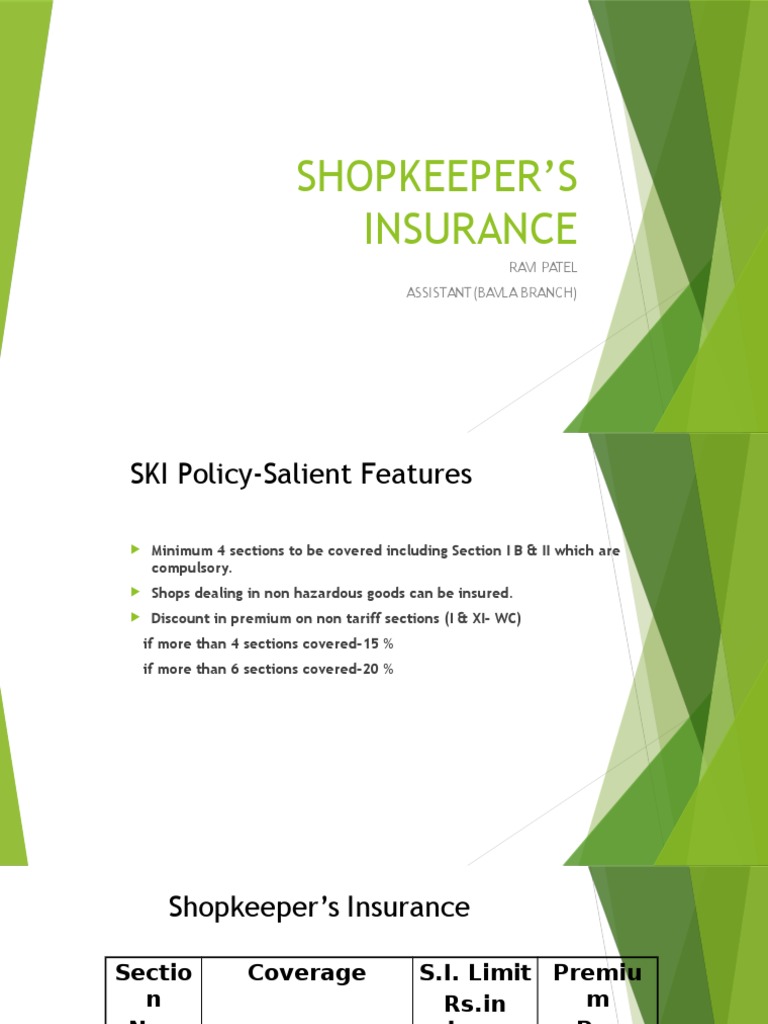 Shopkeeper's Insurance | PDF | Liability Insurance | Insurance