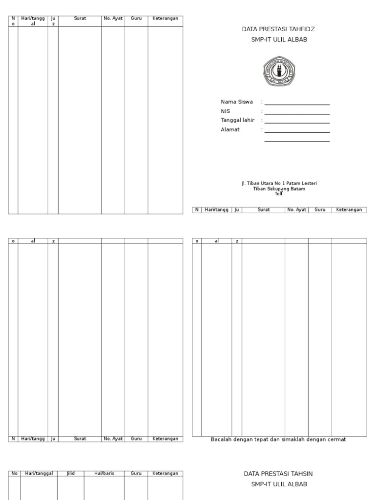 Buku Tahfidz Dan Tahsin | PDF