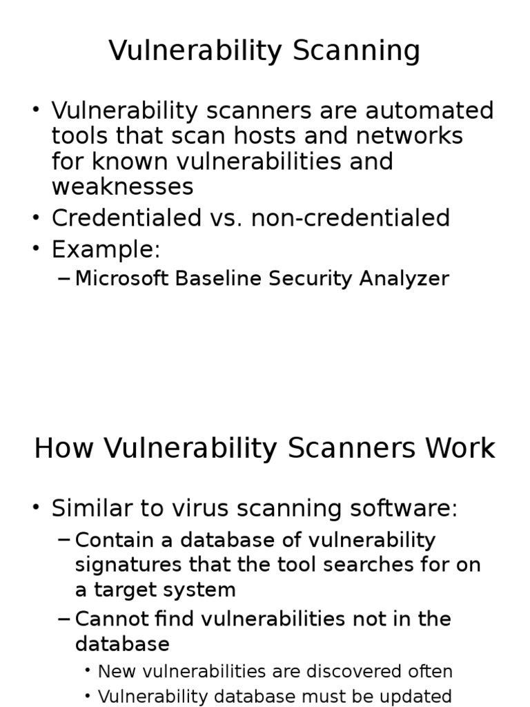 Vuln Scanning | PDF | Vulnerability (Computing) | Malware