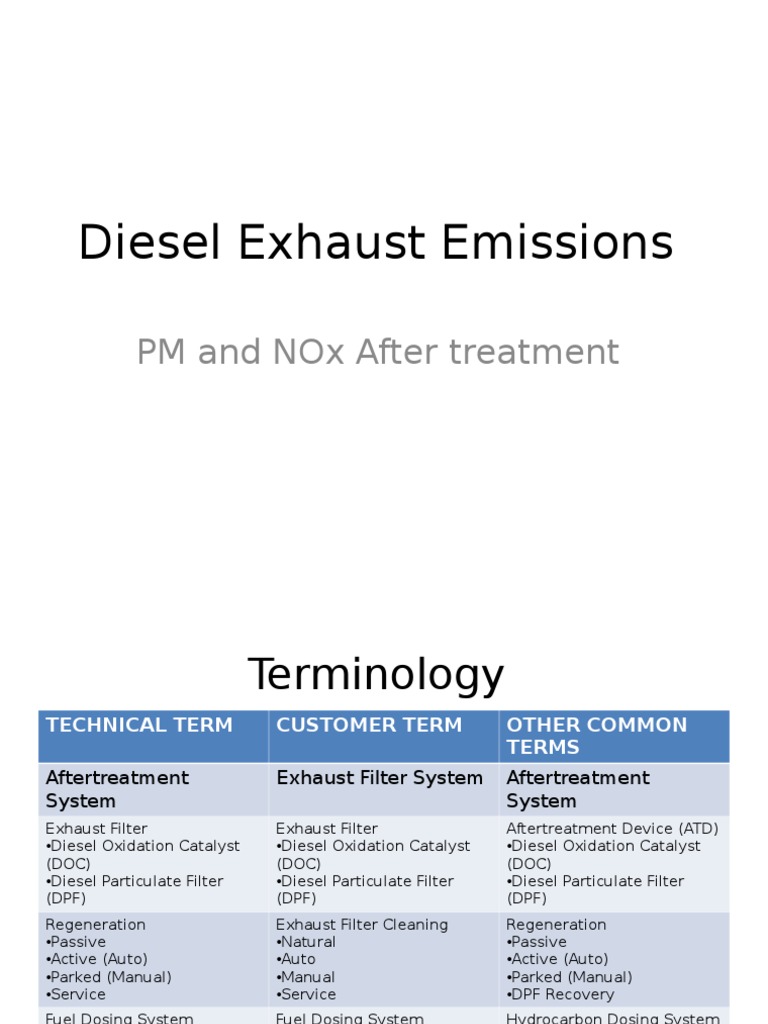 Diesel Emissions Control Technologies | PDF | Science & Mathematics