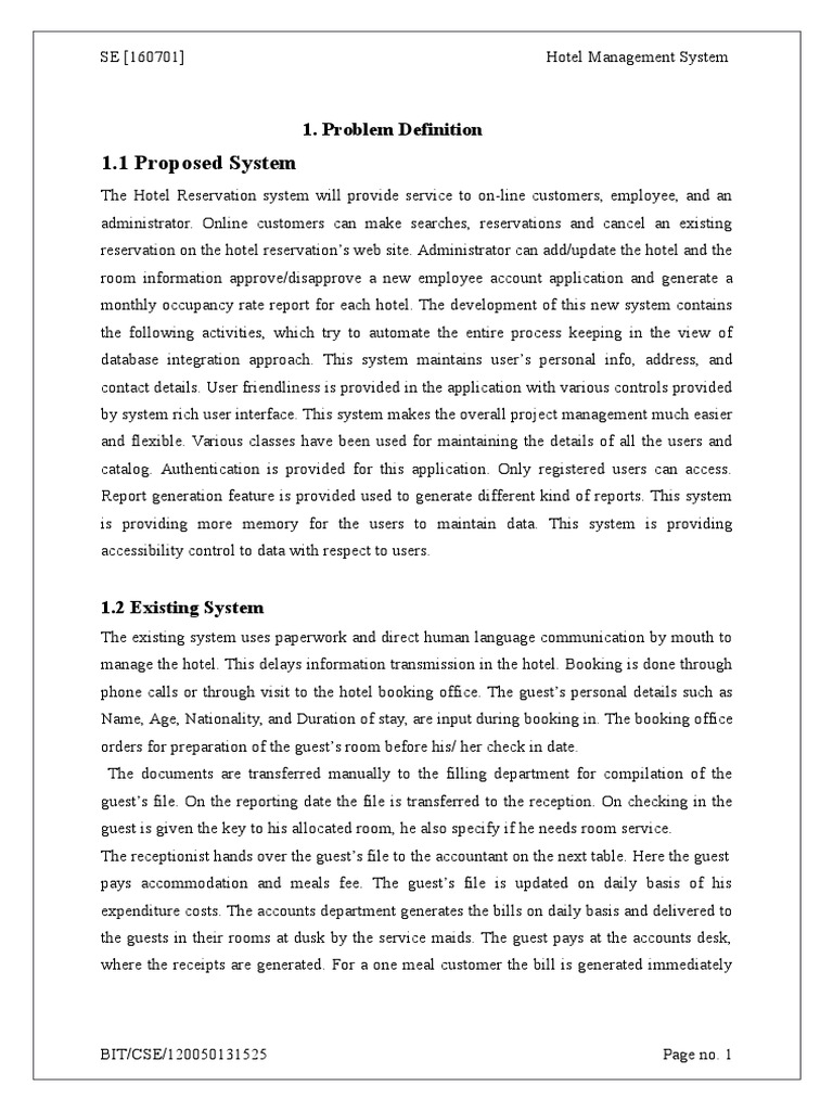 Hotel Management System | PDF | Software Testing | Software Development