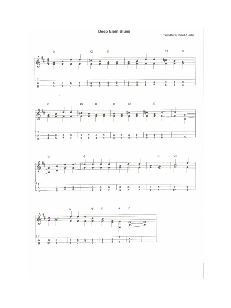 BLUES Deep Elem Blues | PDF