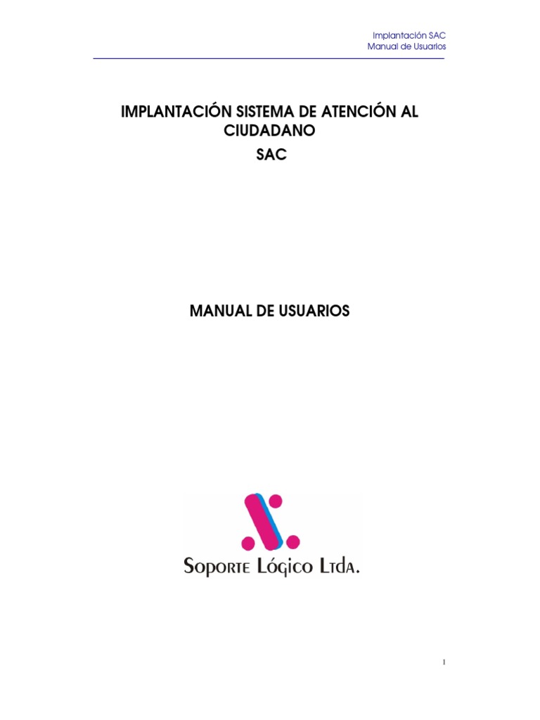 Manual de Usuario SAC | PDF | Ventana (informática) | Contraseña