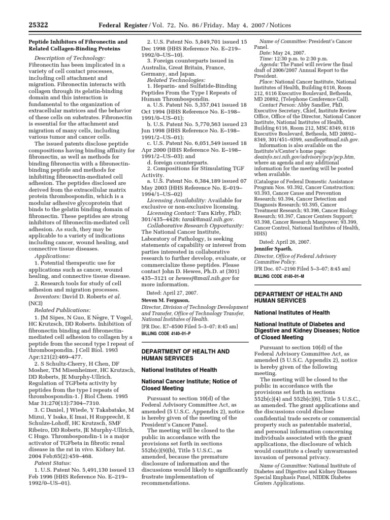 Notice: Meetings: National Institute of Diabetes and Digestive and ...