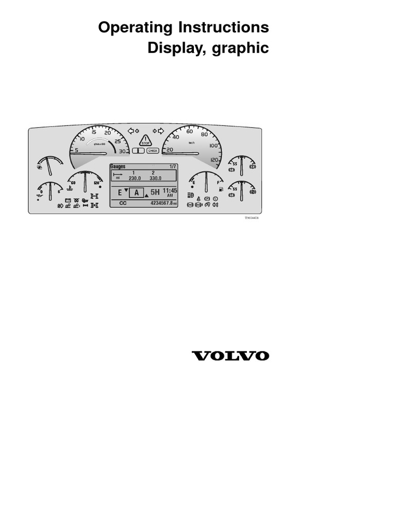 Volvo Truck Display Symbols Guide | PDF | Transmission (Mechanics ...