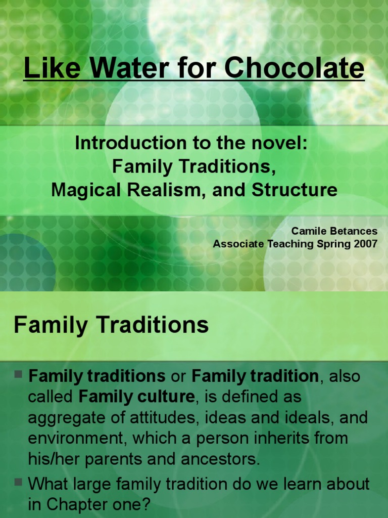 Intro To Like Water For Chocolate Power Point | PDF | Philosophy ...