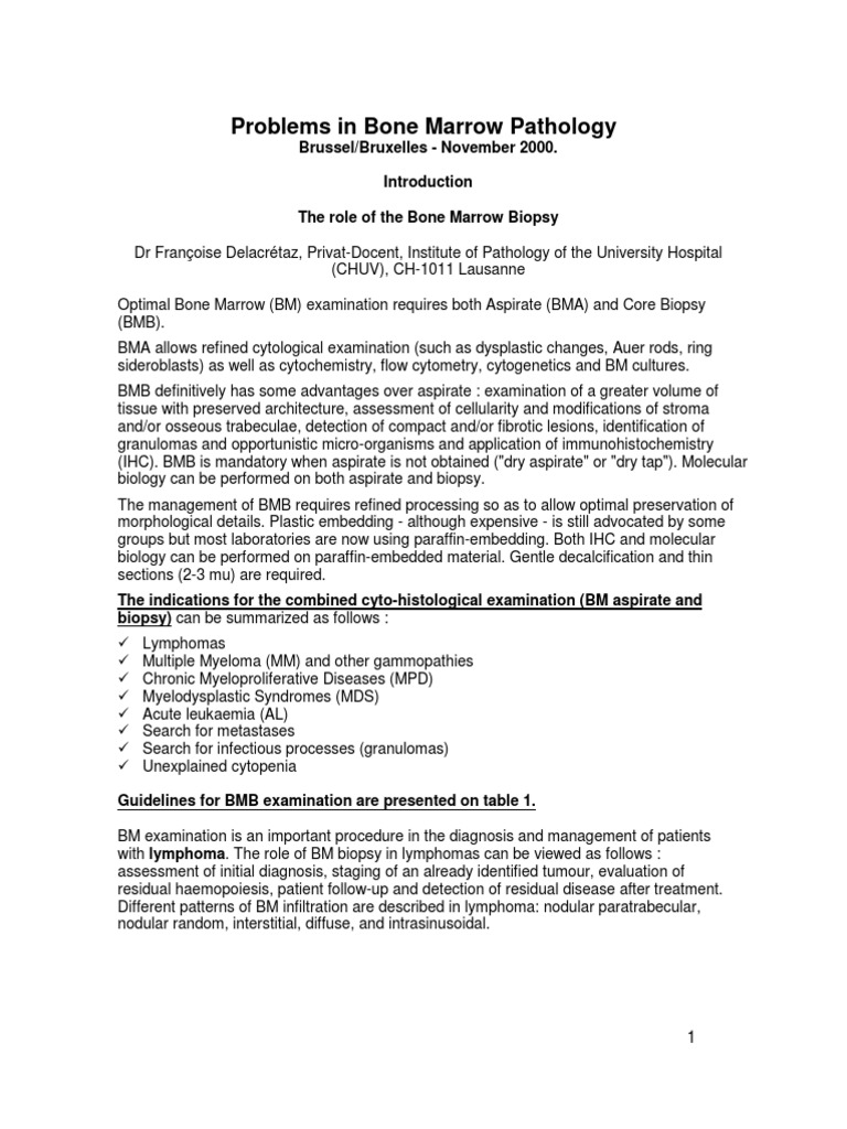 Bone Marrow Pathology | PDF | Lymphoma | B Cell