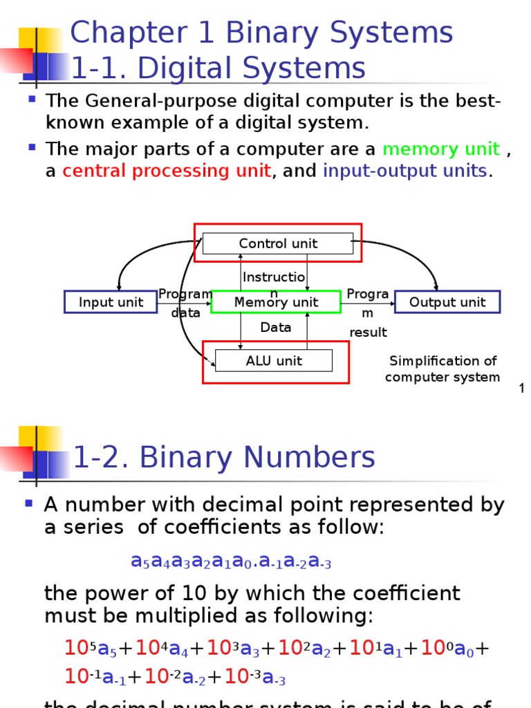 Chapter 1 | PDF | Subtraction | Binary Coded Decimal
