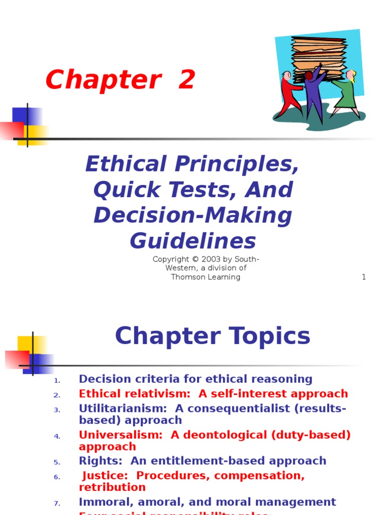 Ethical Principles, Quick Tests, and Decision-Making Guidelines | PDF ...