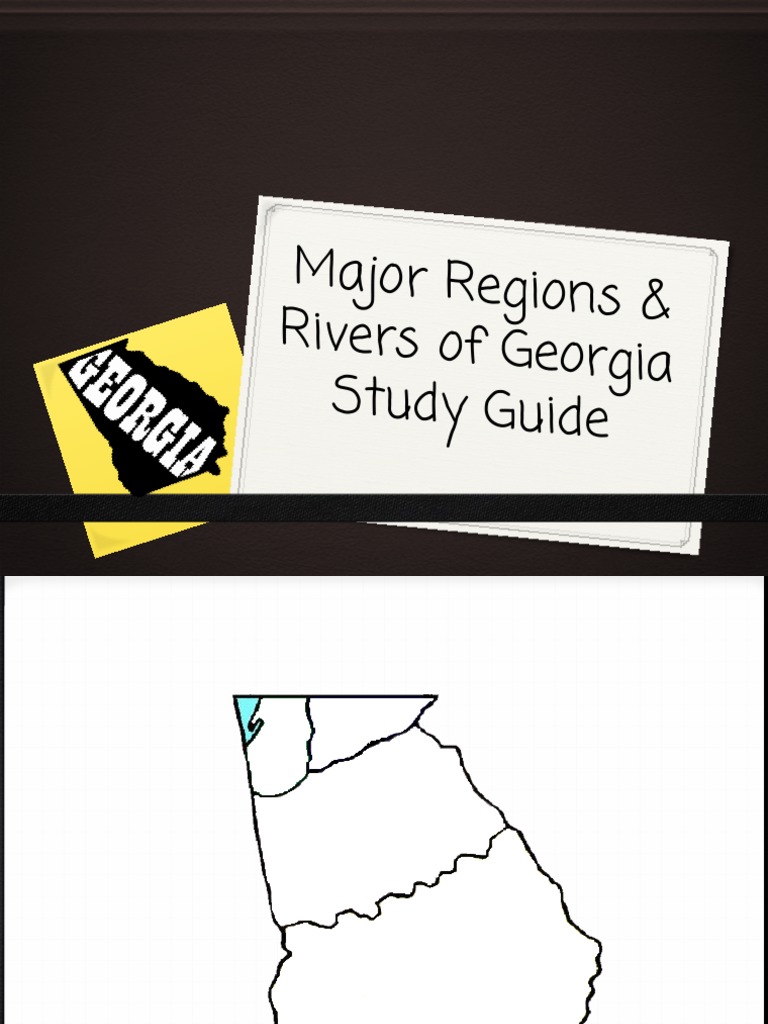 Rivers and Regions of Georgia Study Guide 1 | PDF