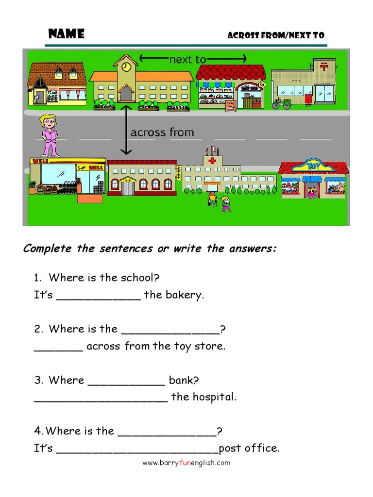 Location-Based Sentence Practice | PDF