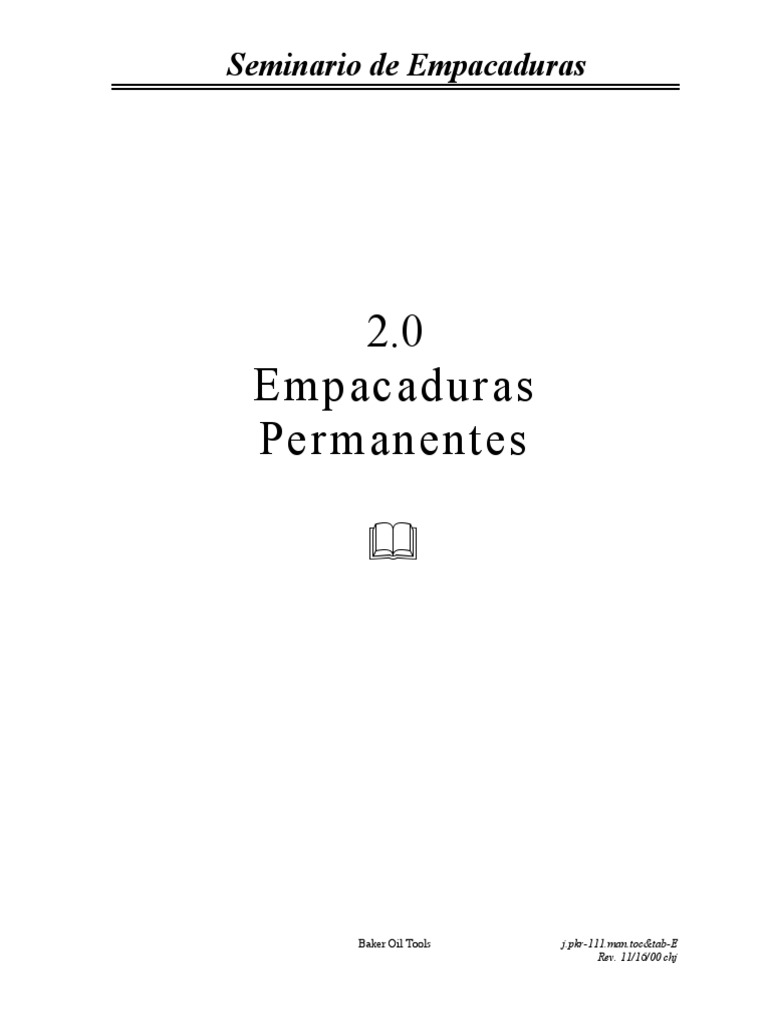 Tab 02 - Permanent Packers PDF | PDF | Presión | Simulación