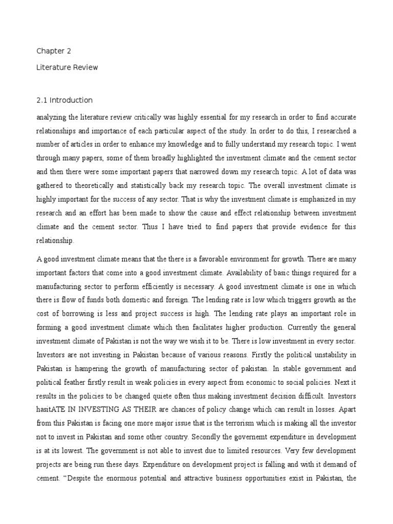 Literature Review | PDF | Economic Growth | Government Budget Balance