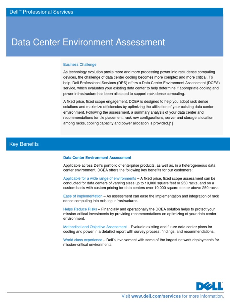 Dcea Datasheet | PDF | Data Center | Computing