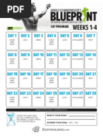 Bill Phillips Back To Fit Calendar | PDF | Weight Training | Body Shape