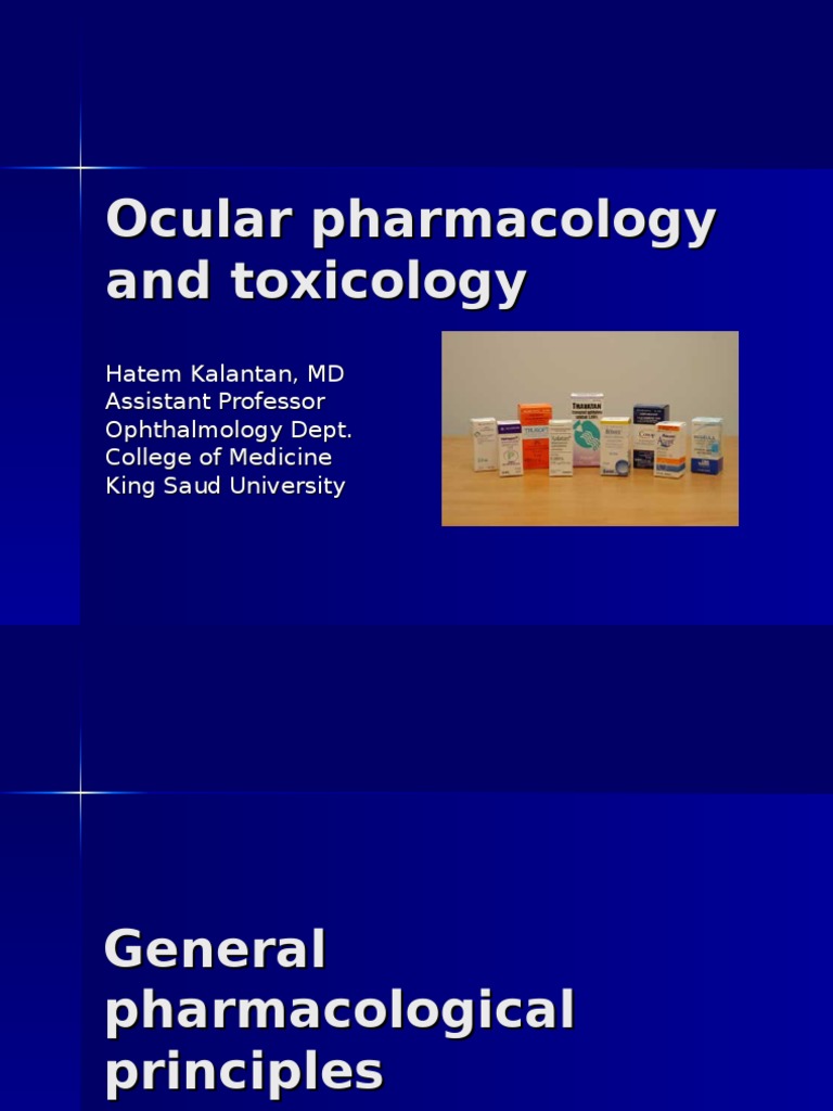 Ocular Pharmacology And Toxicology 2 Pdf Glaucoma Pharmacology