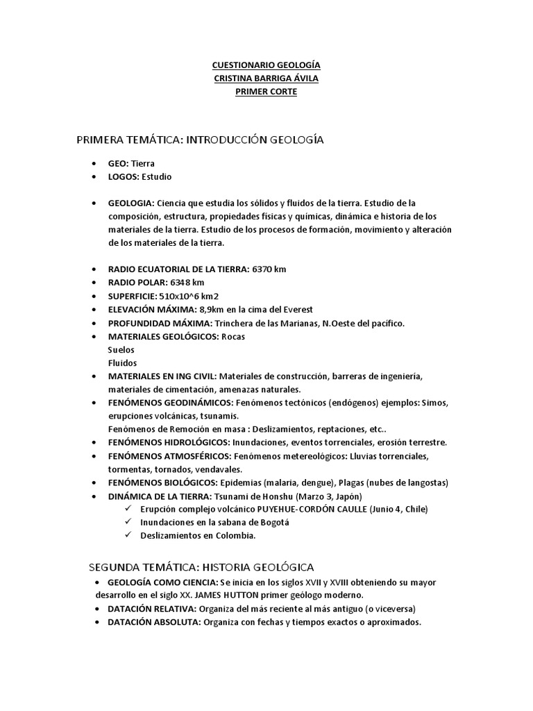 Cuestionario De Datacion De Edad Absoluta - Descargar Musica Mp3