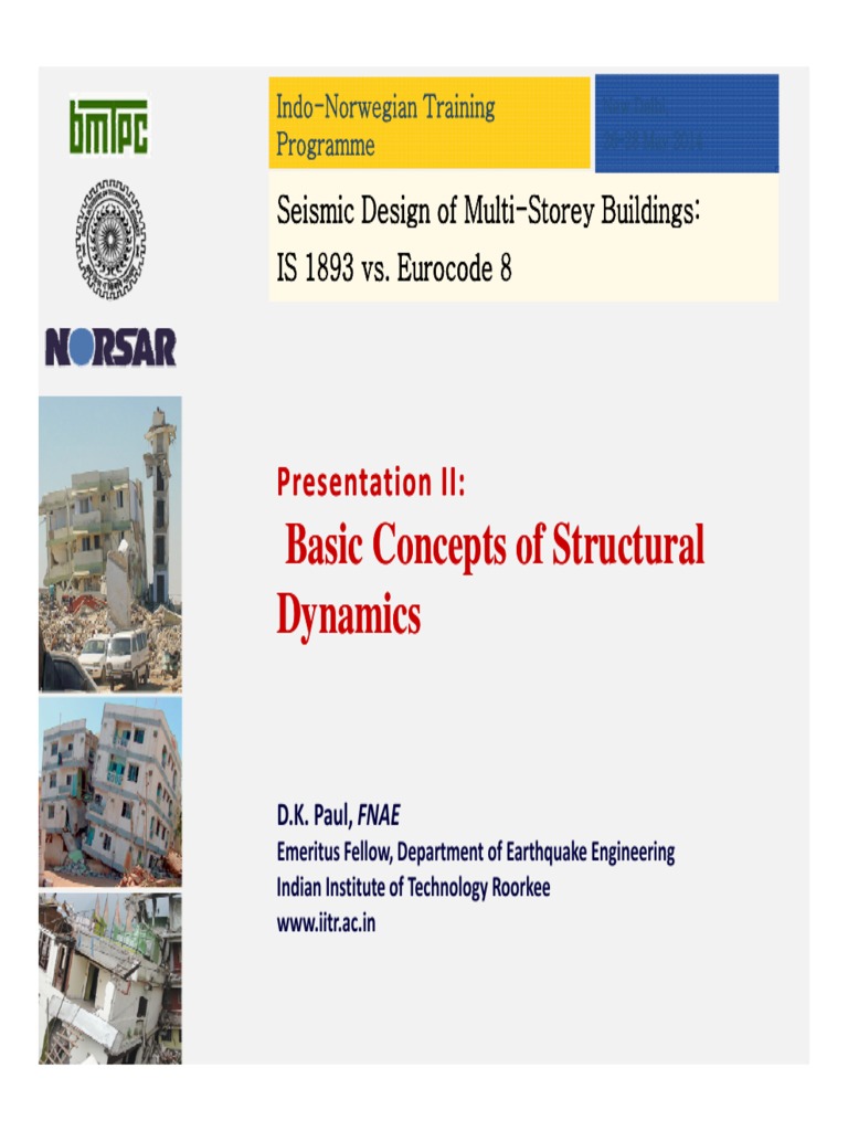 Basic Concepts of Structural Dynamics: Time Period of Vibration ...