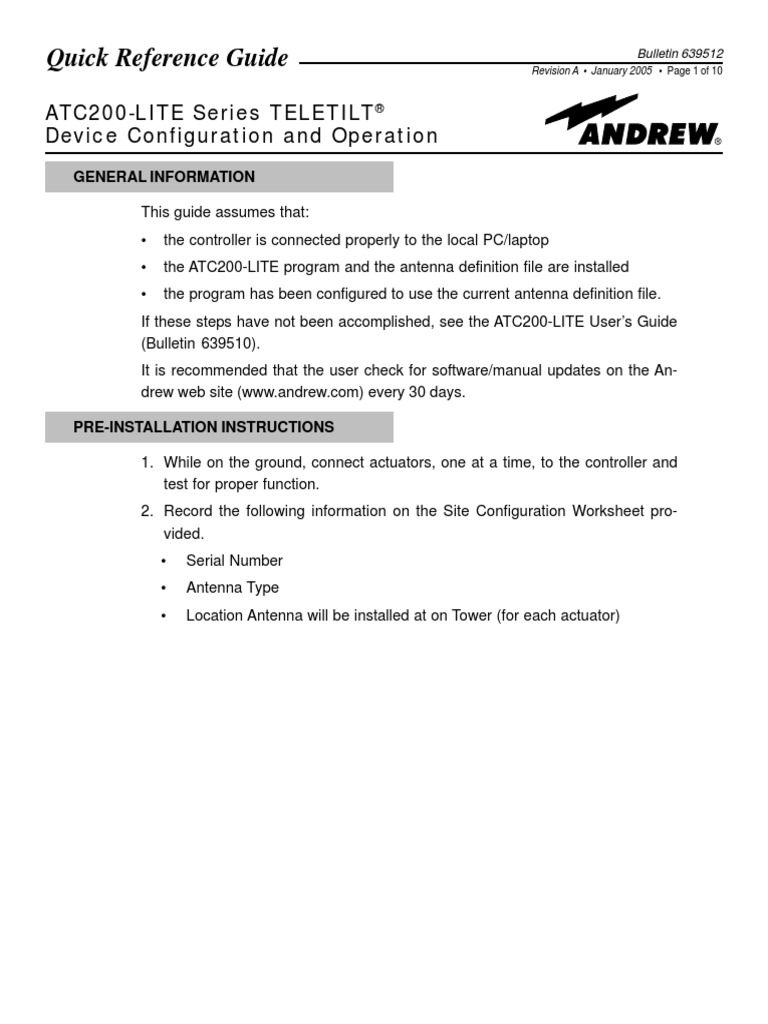 Atc200 LITE Ref Guide | Download Free PDF | Websites | Web Search Engine