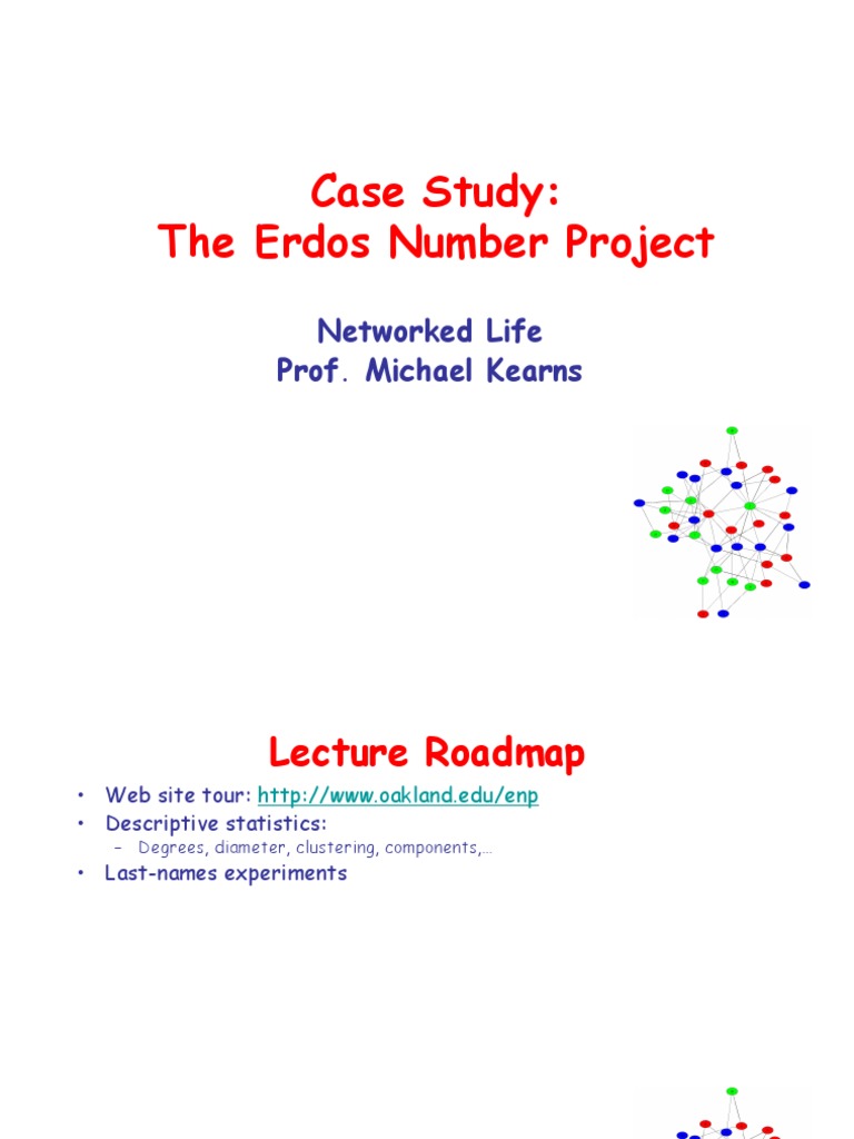 Erdos Number Project | PDF | Teaching Mathematics