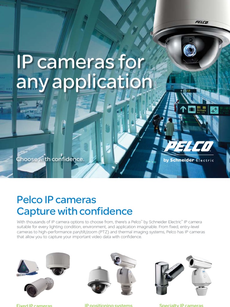 Ip Video Surveillance Camera Brochure Pelco | PDF | Camera | Video