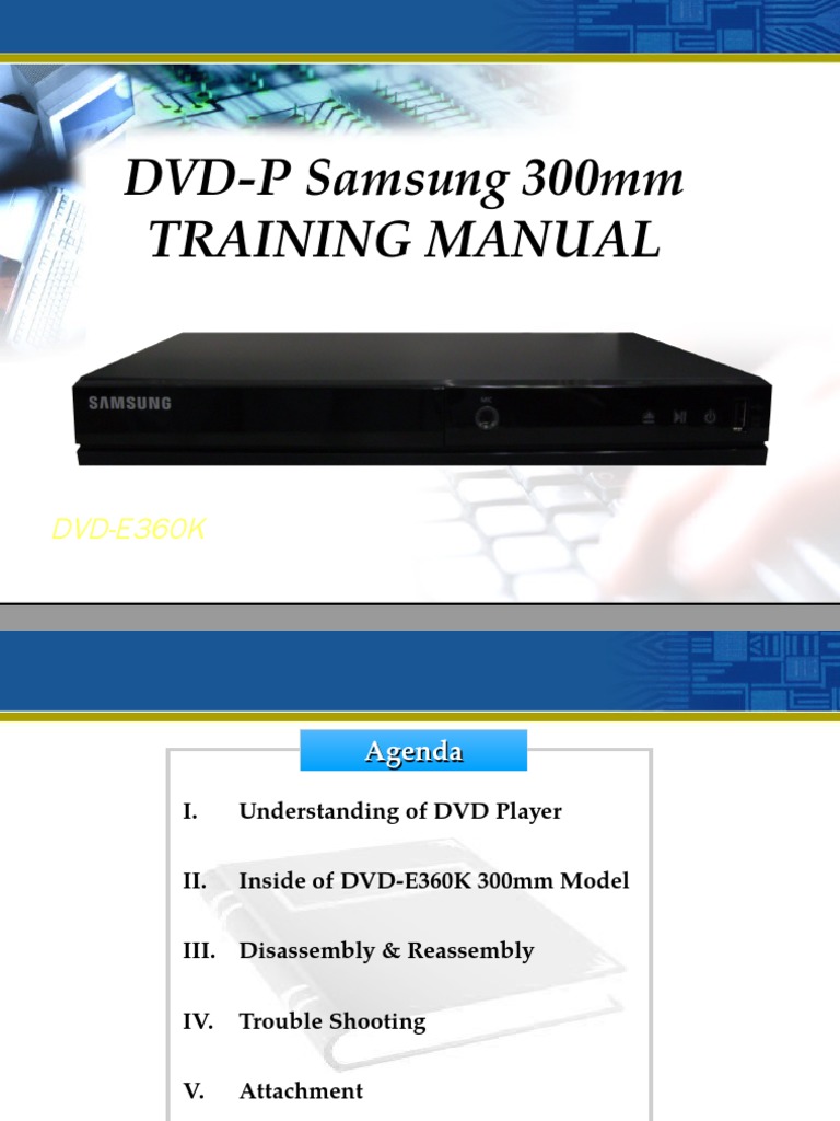 Samsung Training Manual DVD E360 en | PDF | Codec | Video