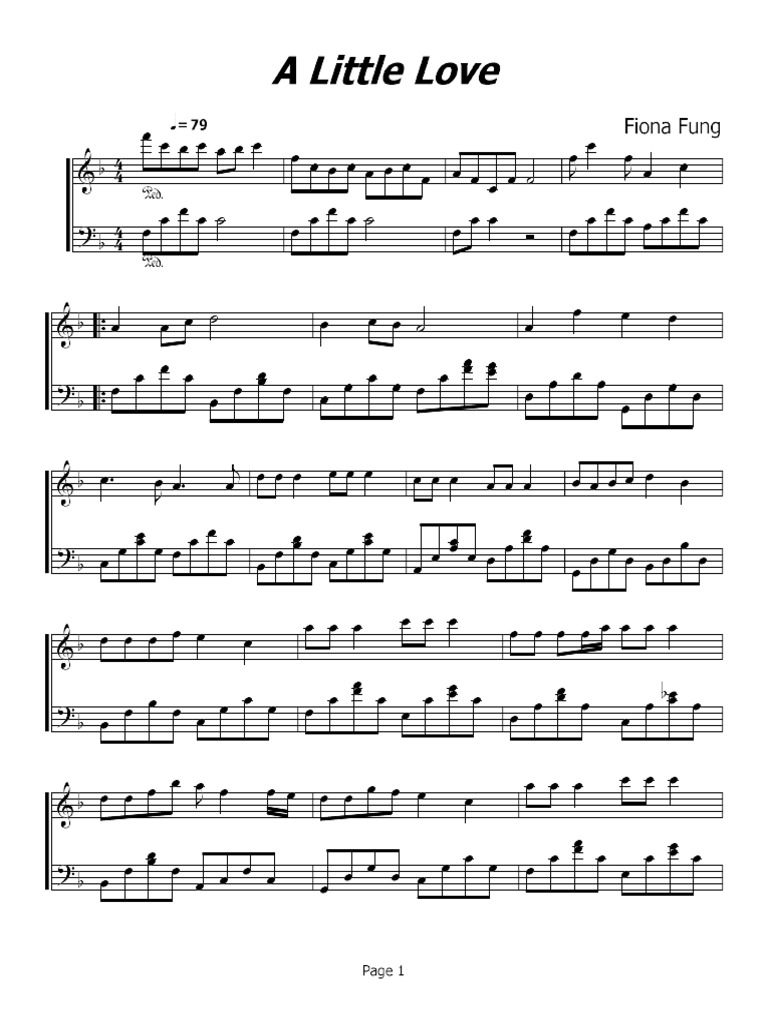 Fiona Fung - A Little Love | PDF