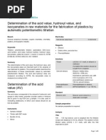 USP-NF 401 Fats and Fixed Oils | PDF | Titration | Chemistry