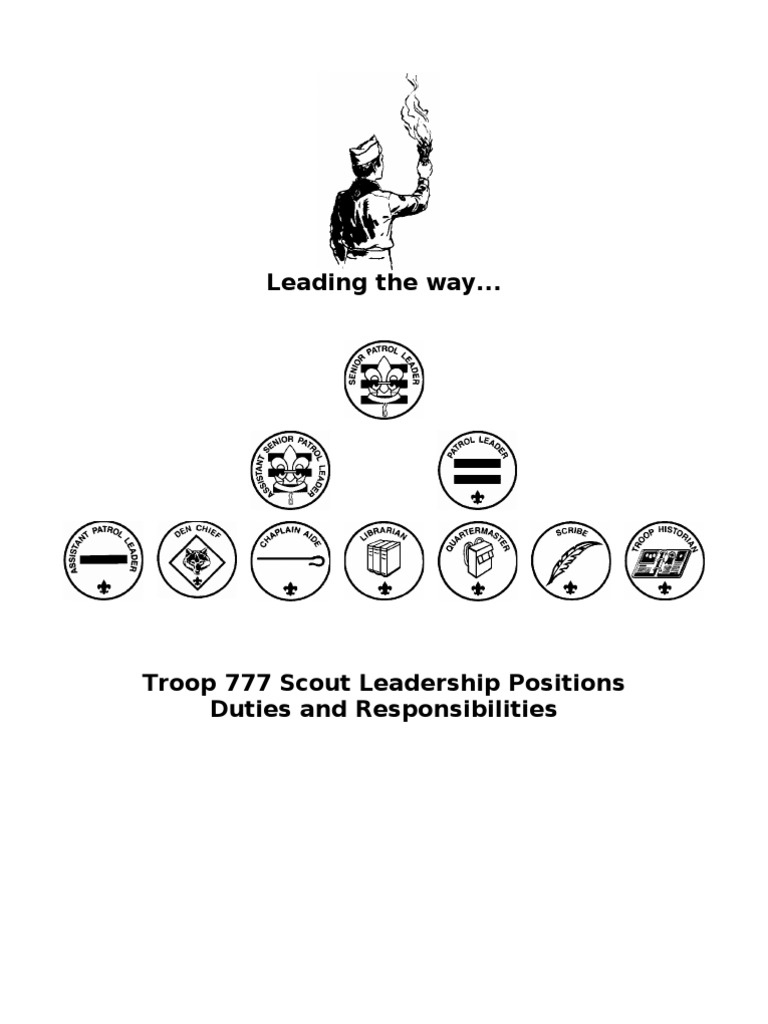 Troop Positions | Download Free PDF | Scouting | Youth Movements