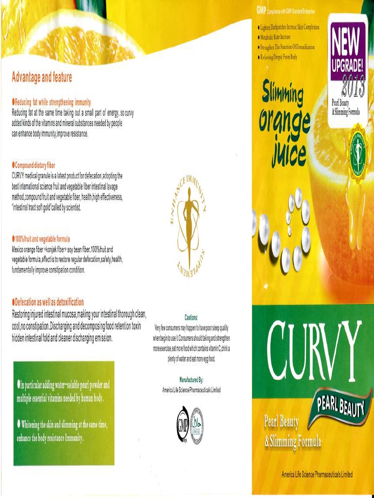 Curvy Slimming Orange Juice | PDF