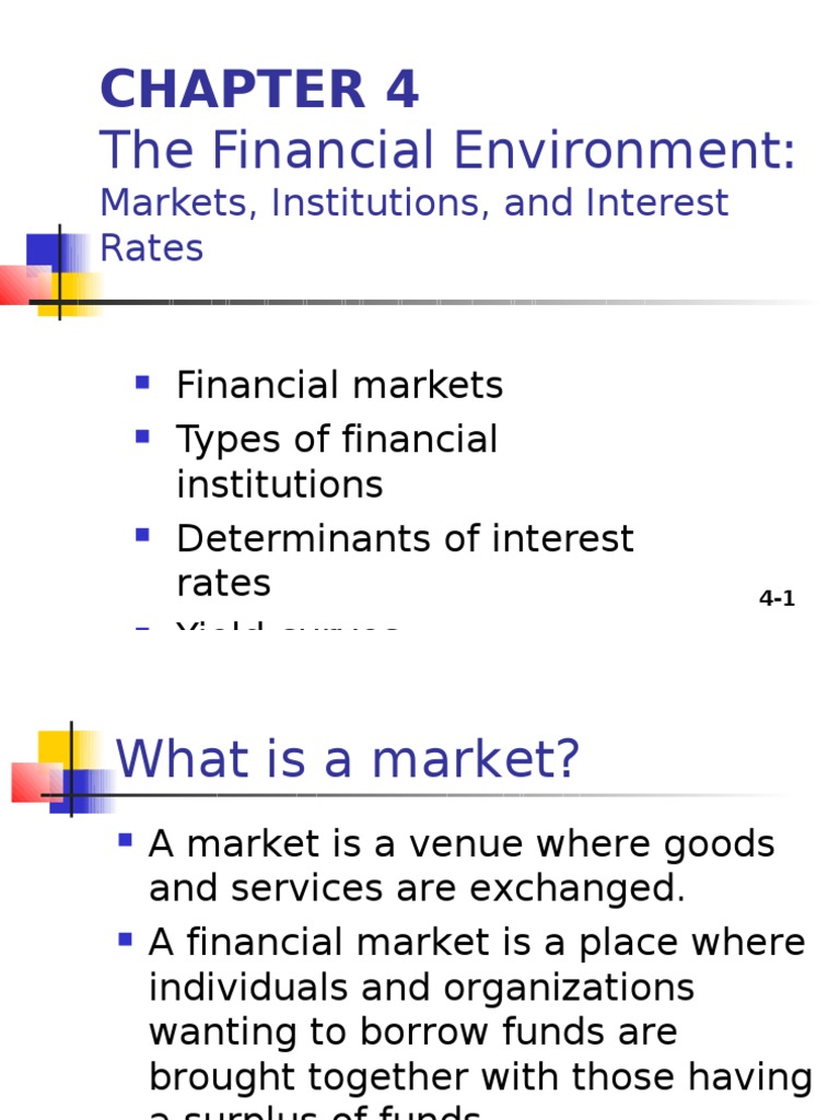 Understanding the Financial Environment | PDF | Financial Markets ...