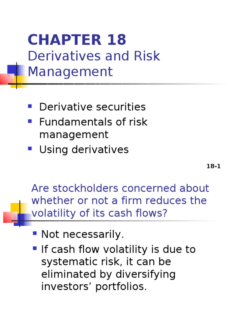 Derivative Securities Fundamentals of Risk Management Using Derivatives ...