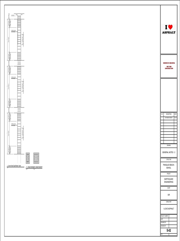 General Notes - 2: Column Section-A Column Section-B | PDF | Technology ...