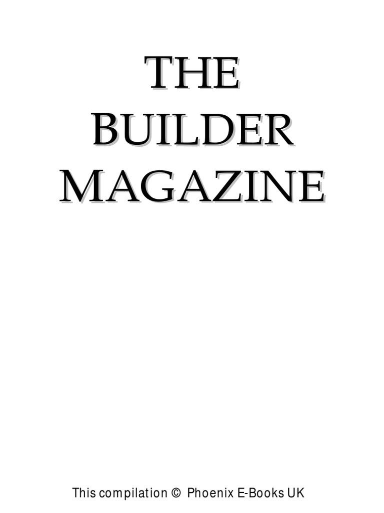 09 The Builder Magazine Vol I No. Ix PDF | PDF | Religion & Spirituality