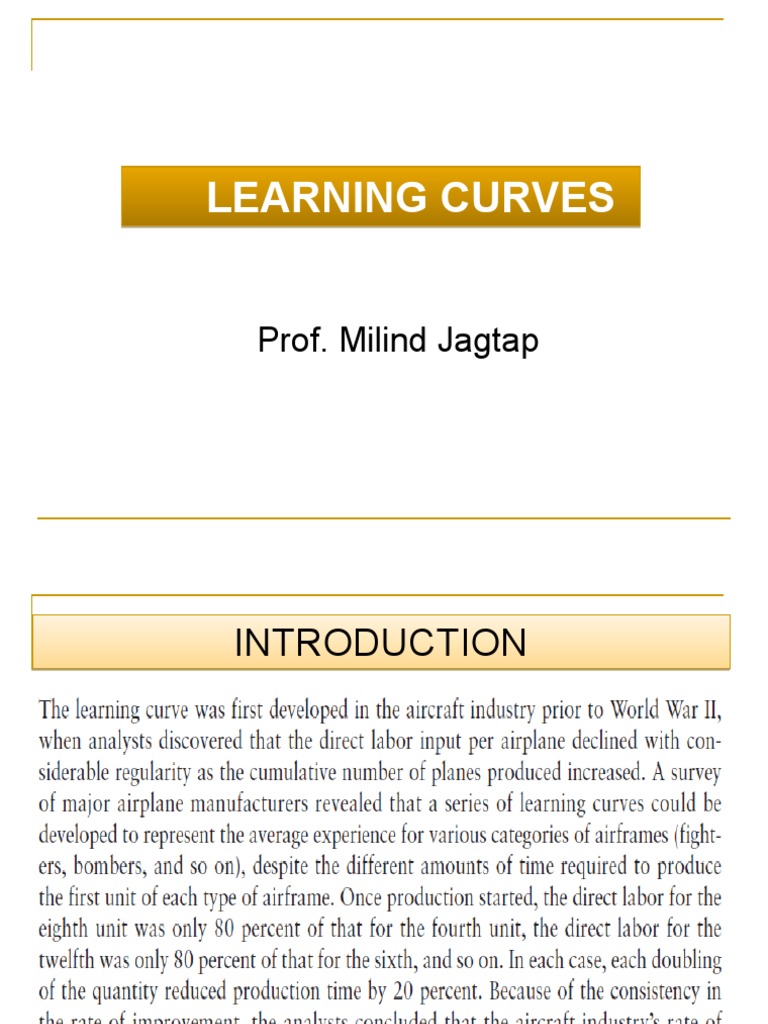 Learning Curve Analysis for Computer Assembly Order | PDF | Strategic ...