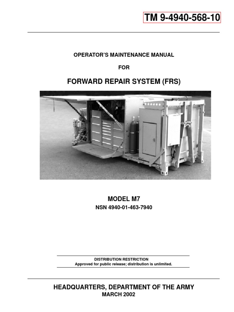 TM 9-4940-568-10 FRS | Welding | Thermostat