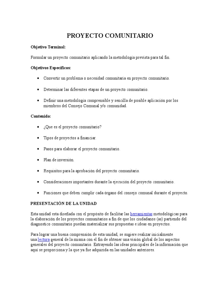 Guía para Elaborar Proyectos Comunitarios | PDF | Bancos | Cooperativa