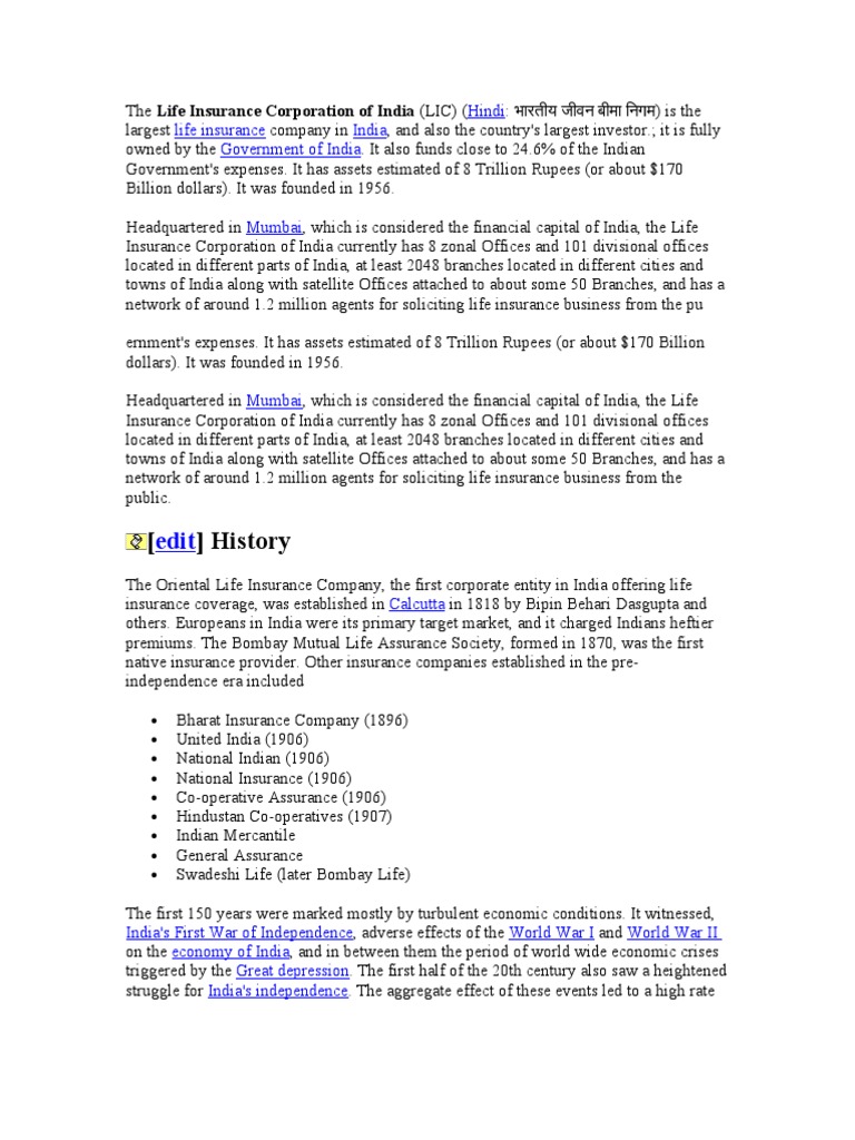LIC: India's Leading Insurer | PDF | Economies | Business